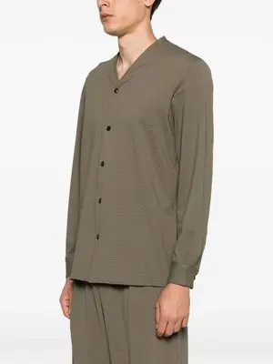 Emporio Armani V-necked Shirt - Brown