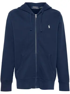 Polo Ralph Lauren Loopback Fleece Zip-up Sweatshirt - Blue