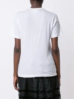 Comme Des Garçons Cotton T-shirt With Appliqu