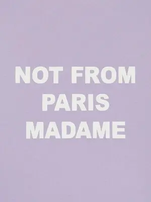 Drole De Monsieur Slogan T-shirt - Purple