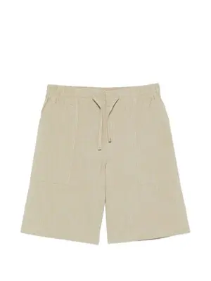 Drole De Monsieur Cotton Bermuda Shorts - Green