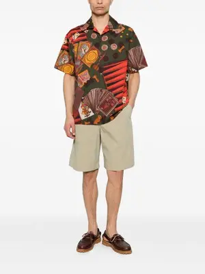 Drole De Monsieur Cotton Bermuda Shorts