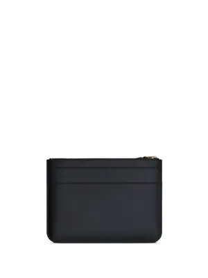 Comme Des Garçons Big Bow Leather Card Case - Black