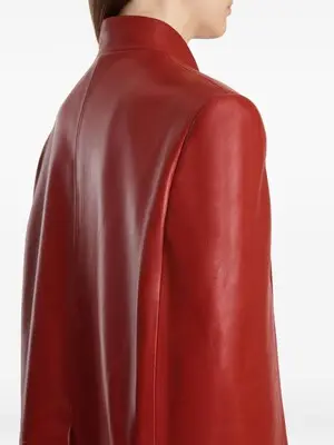 Khaite Dolso Leather Jacket - Red