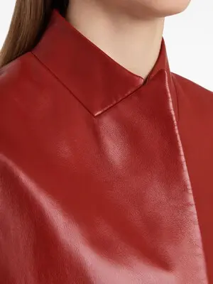 Khaite Dolso Leather Jacket - Red