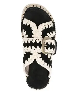 Mou Jute Sandals - Black