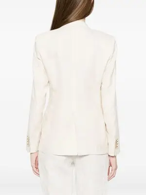 L.B.M. 1911 Linen Blend Double-breasted Jacket