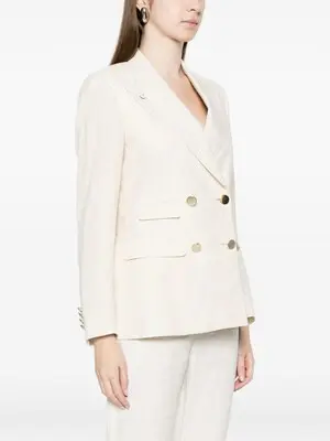 L.B.M. 1911 Linen Blend Double-breasted Jacket