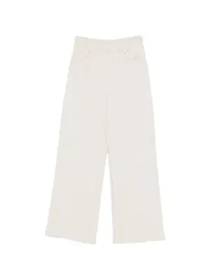 Max Mara Cotton Wide-leg Trousers - Beige