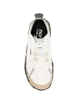 NORDA 001 Sneakers With Beige Camouflage - Blue
