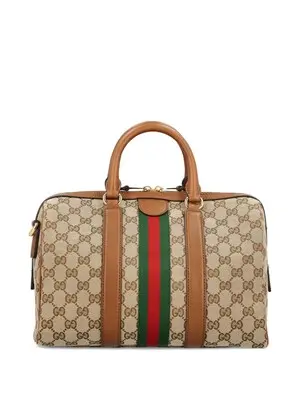 Gucci Ophidia Gg Boston Bag - Brown