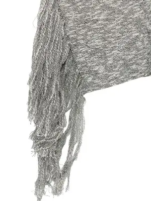 MRZ Cotton Fringed T-shirt - Black