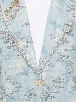 MINIME PARIS Printed Single-breasted Jacket