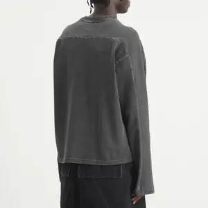 ENTIRE STUDIOS Heavy Long Sleeve Top - Washed Black