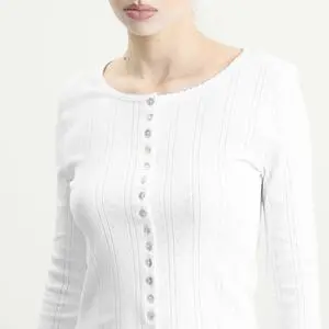 RÓHE Pointelle Cardigan - Off White
