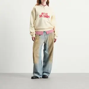 Acne Studios Fern Logo Pullover - Off White