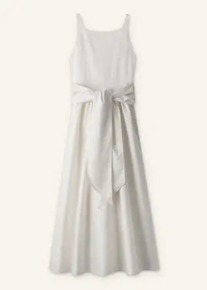 ME+EM Fit And Flare Maxi Dress With Tie
