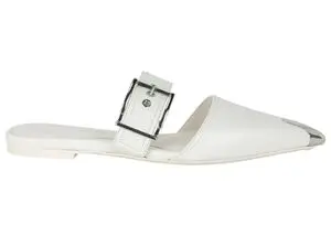 Alexander McQueen Punk Leather Flats - Ivory