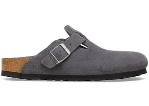 BIRKENSTOCK Boston Soft Footbed Clogs - Charcoal