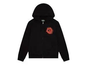 DENIM TEARS Denim University" Zip Hoodie - Black/red