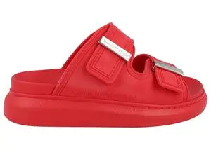 Alexander Mcqueen Silver Tone Sandals For Men