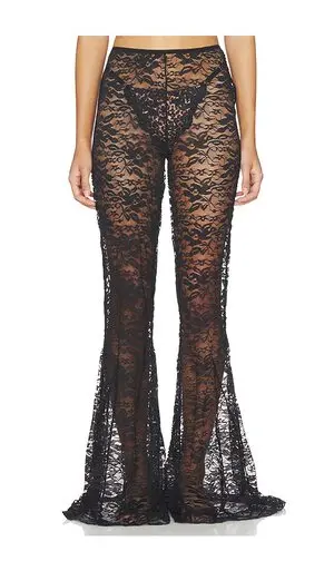 KAT THE LABEL Stevie Flare Pants - Black