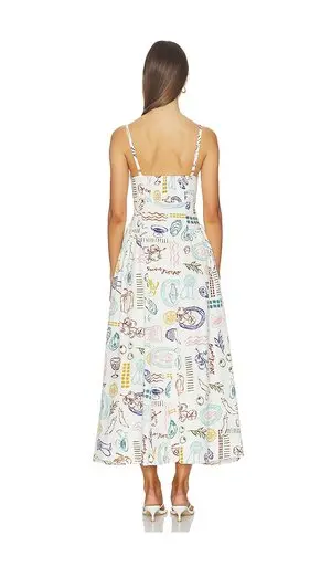 Astr The Label Ansley Printed Midi Dress