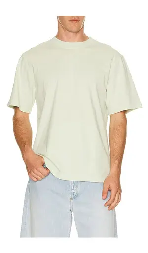 AGOLDE Asha Mock Neck Tee In . Also - Green
