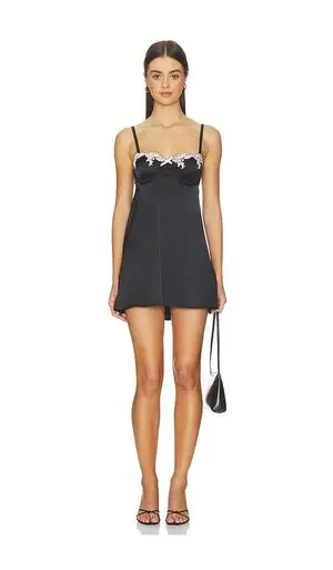 KAT THE LABEL Slip Dress - Black