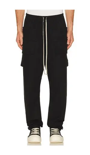 Rick Owens Cargo Drawstring Pants - Black