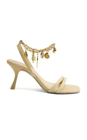 Simkhai Caspian Raffia Strappy Heels