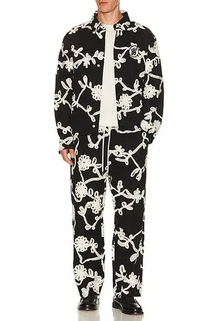 HONOR THE GIFT Floral Ribbon Button Up