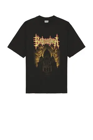 Balenciaga Medium Fitted T-shirt - Black