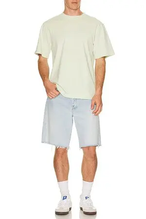 AGOLDE Asha Mock Neck Tee - Mint Cream