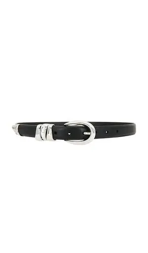 Madewell Triple Metal Keeper Belt - Black