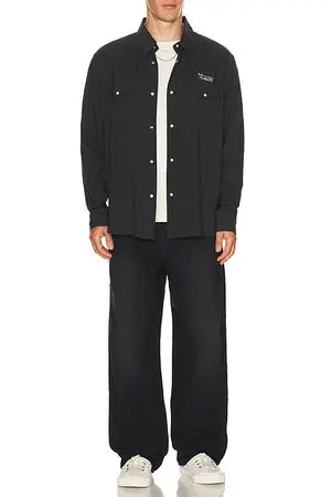 Visvim Four Corners Long Sleeve Shirt - Black