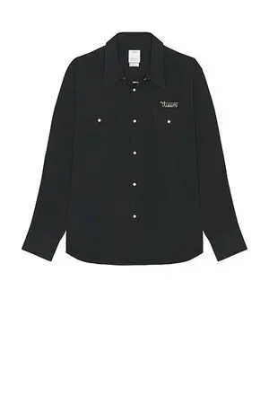 Visvim Four Corners Long Sleeve Shirt - Black