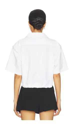 A.L.C. Lily Poplin Button-up Top