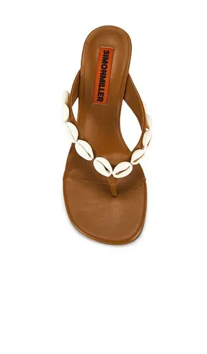 SIMONMILLER Soleil Wedge Sandal With Seashell Detail - Tan