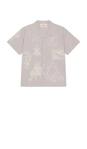 SAMUEL ZELIG Northfield Camp Shirt In . Also - Lavender