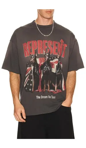 REPRESENT Dream On Tour Tee In . Also - Grey