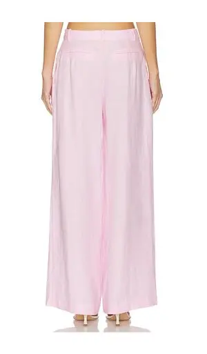 Faithfull The Brand Sofia Wide Leg Trousers - Pink