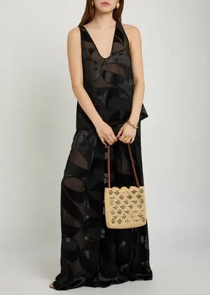 DELOS Mira Devoré Georgette Top