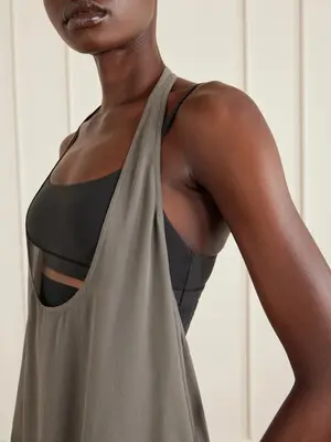 Rick Owens Haltar Silk Georgette Gown