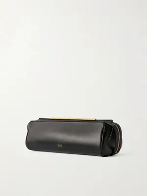 Khaite Nappa Lambskin Clutch - Black