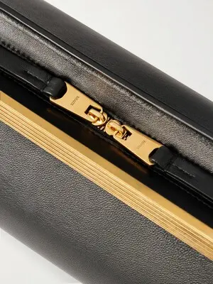 Khaite Nappa Lambskin Clutch - Black