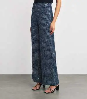 Sandro Sequinned Tailored Trousers