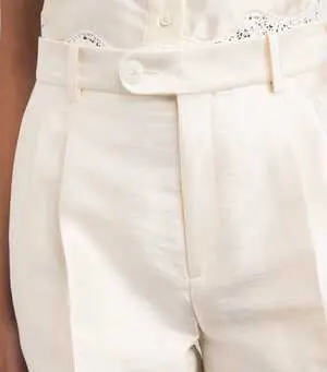 Sandro Satin Tailored Trousers