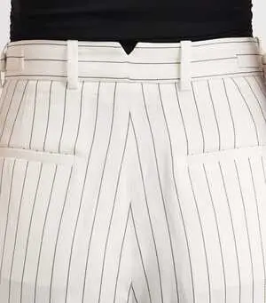 Sandro Stripe Wide-leg Trousers