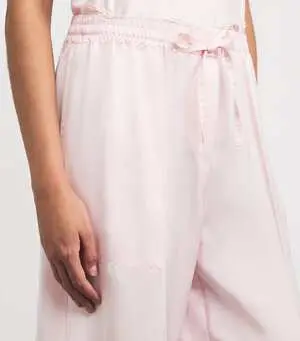 Sandro Satin Wide-leg Trousers